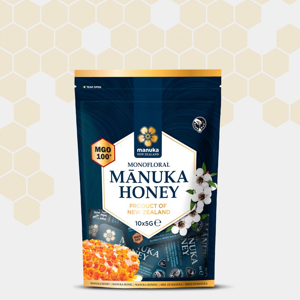 Monofloral MGO 100+ Manuka Honey Monodosis (10 x 5 g) - Manuka World
